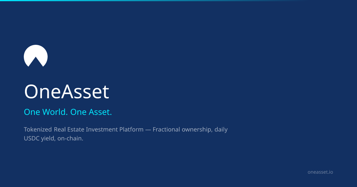OneAsset — One World. One Asset.